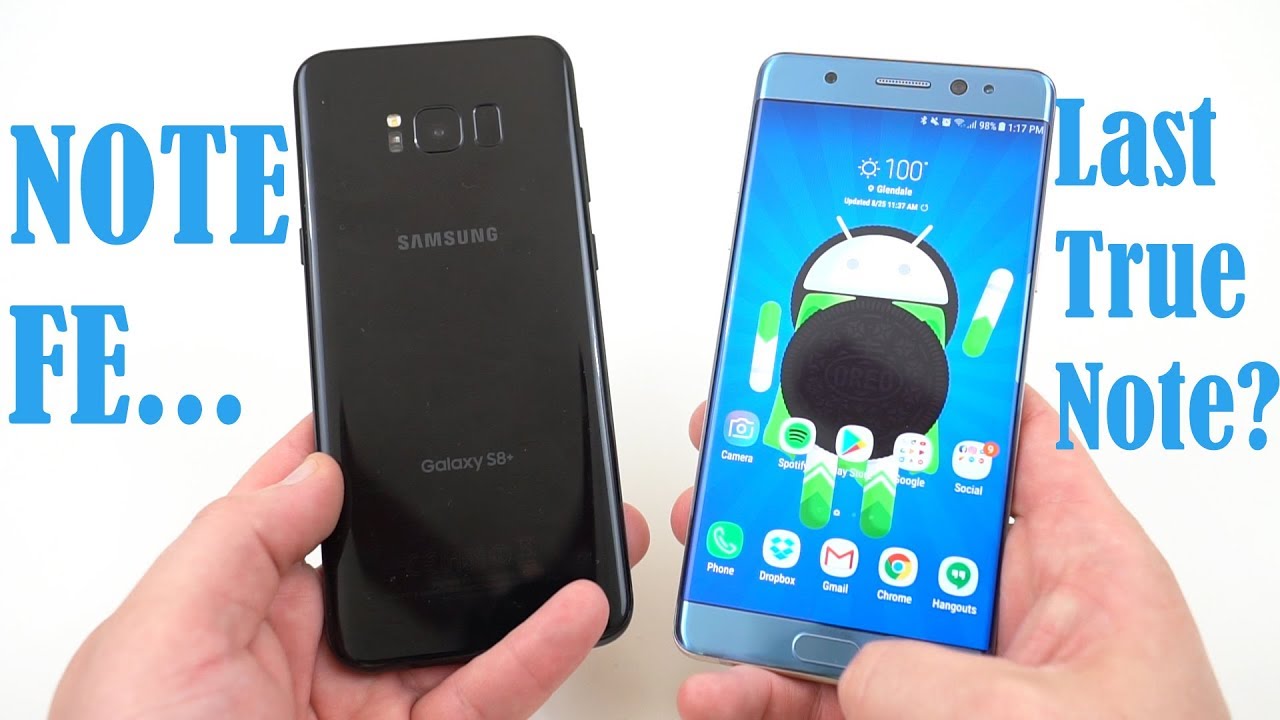 Galaxy Note 8 vs Note FE: Is Samsung's Galaxy Note Line Dying? - YouTube