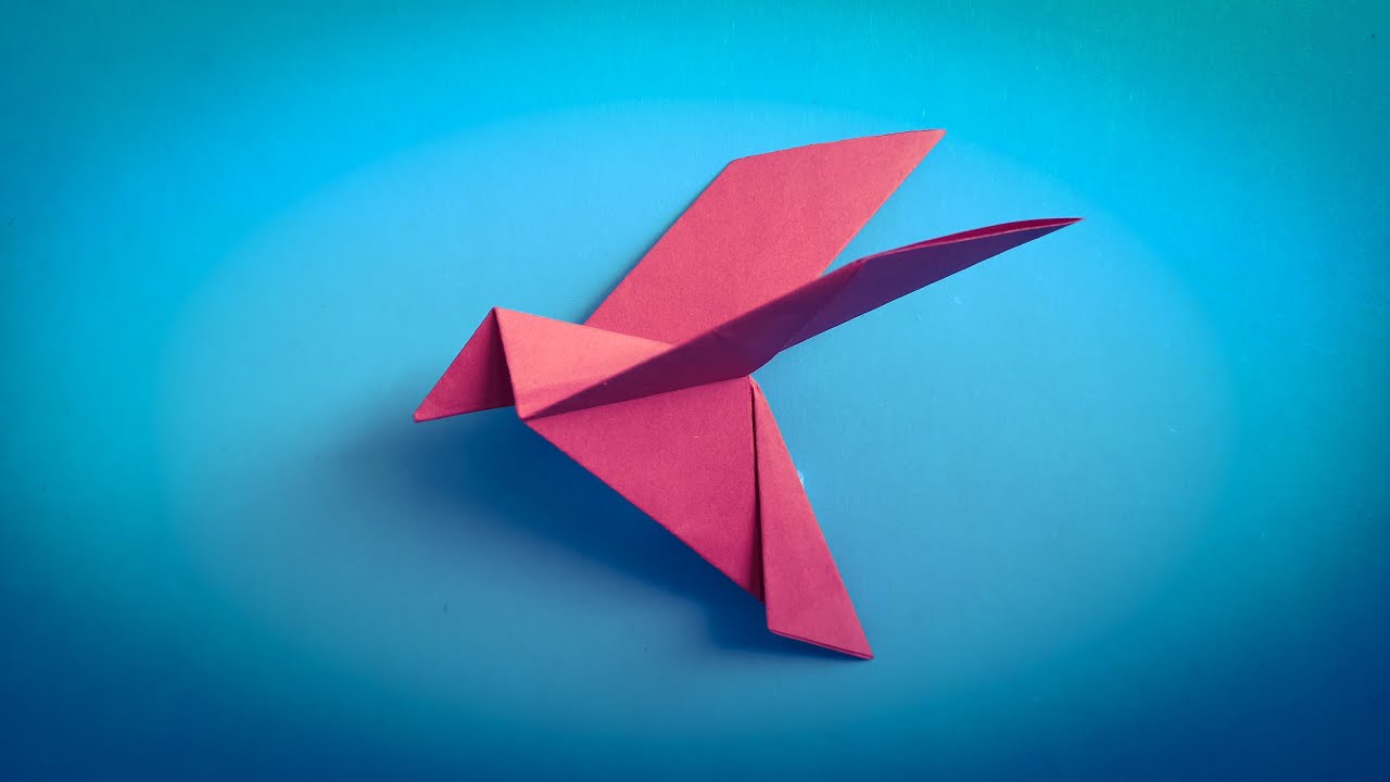 ORIGAMI BIRD - STEP BY STEP TUTORIAL - VERY CLEAR EXPLANATION - YouTube
