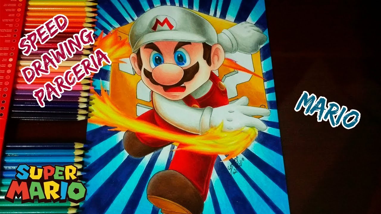 Speed Drawing - Mario (Super Mario World) ft. Theus Draws - YouTube