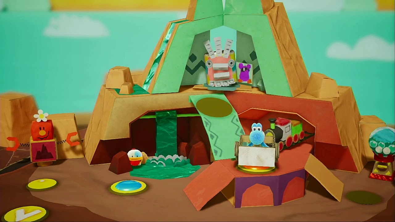 Yoshi's Crafted World Walkthrough Part 4 - Big Paper Peak | Tin-Can ...