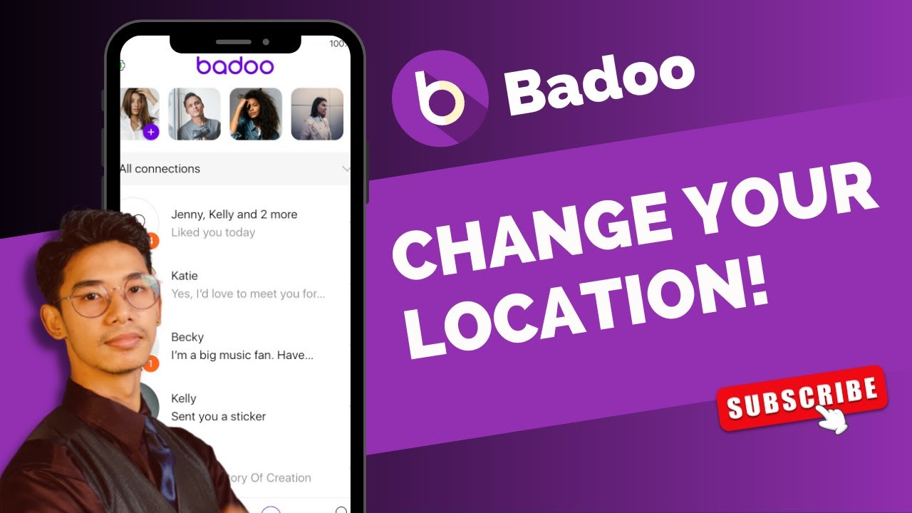 Badoo - How to Change Location ! - YouTube
