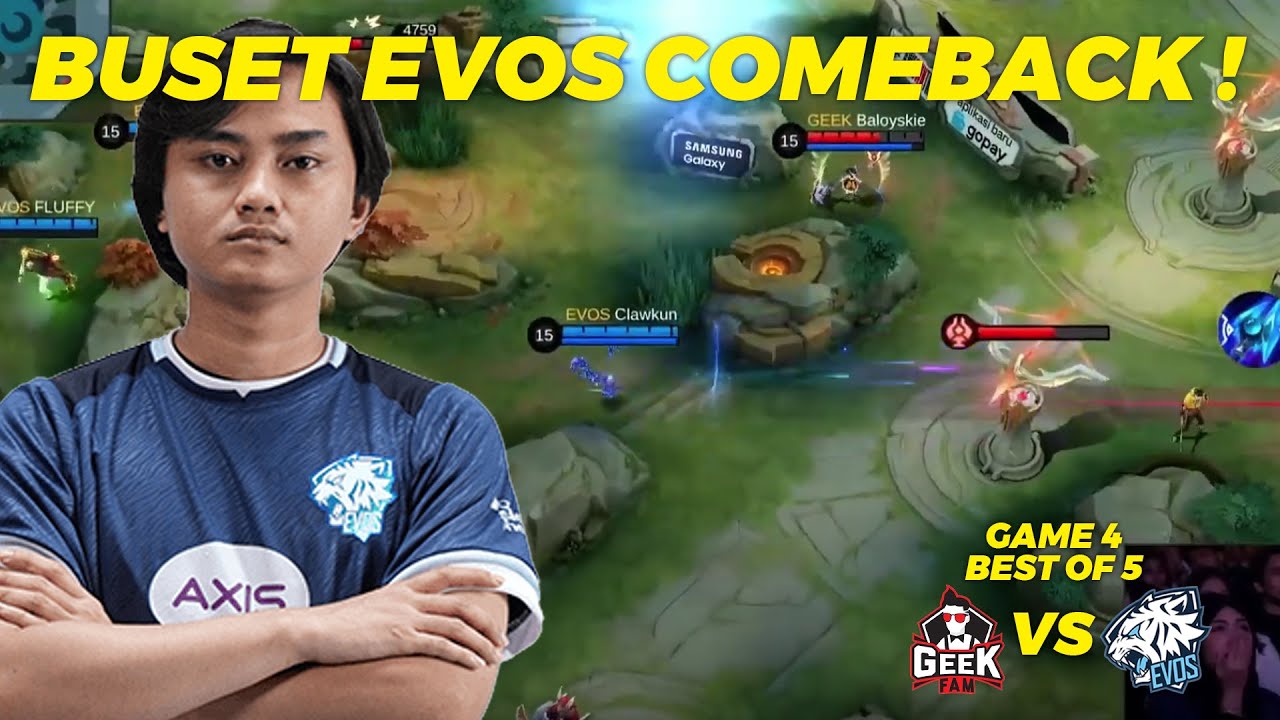 EVOS GLORY COMEBACK !! JAGO BET CLAWKUN GAME 5 IS REAL COK PENENTU ...
