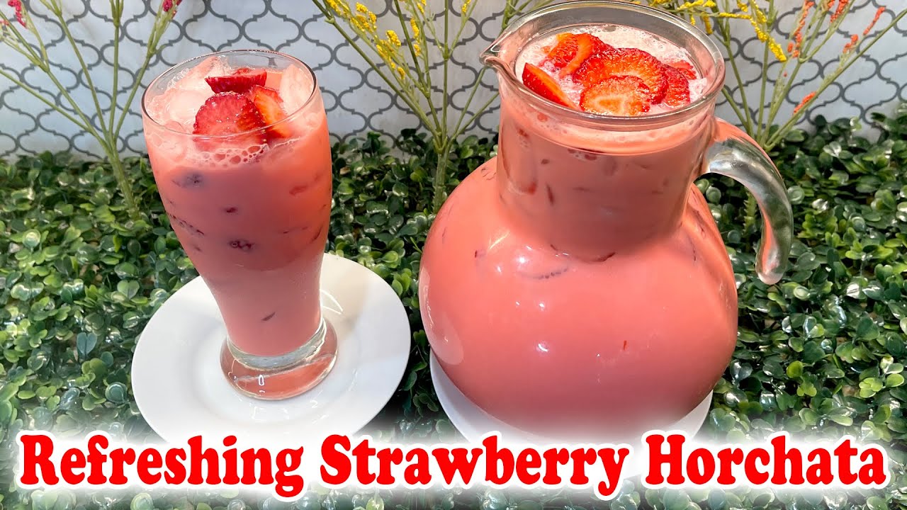 Refreshing Strawberry Horchata | Summer Drink Recipe - YouTube