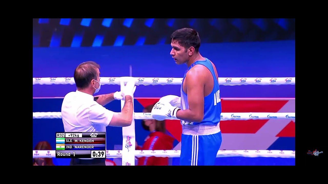 Narender Vs Kandeh Sierra Leone Vs India Boxing. - YouTube