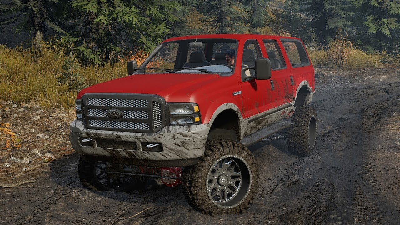 SnowRunner Mods - Ford Excursion (Duramax Swapped) - YouTube