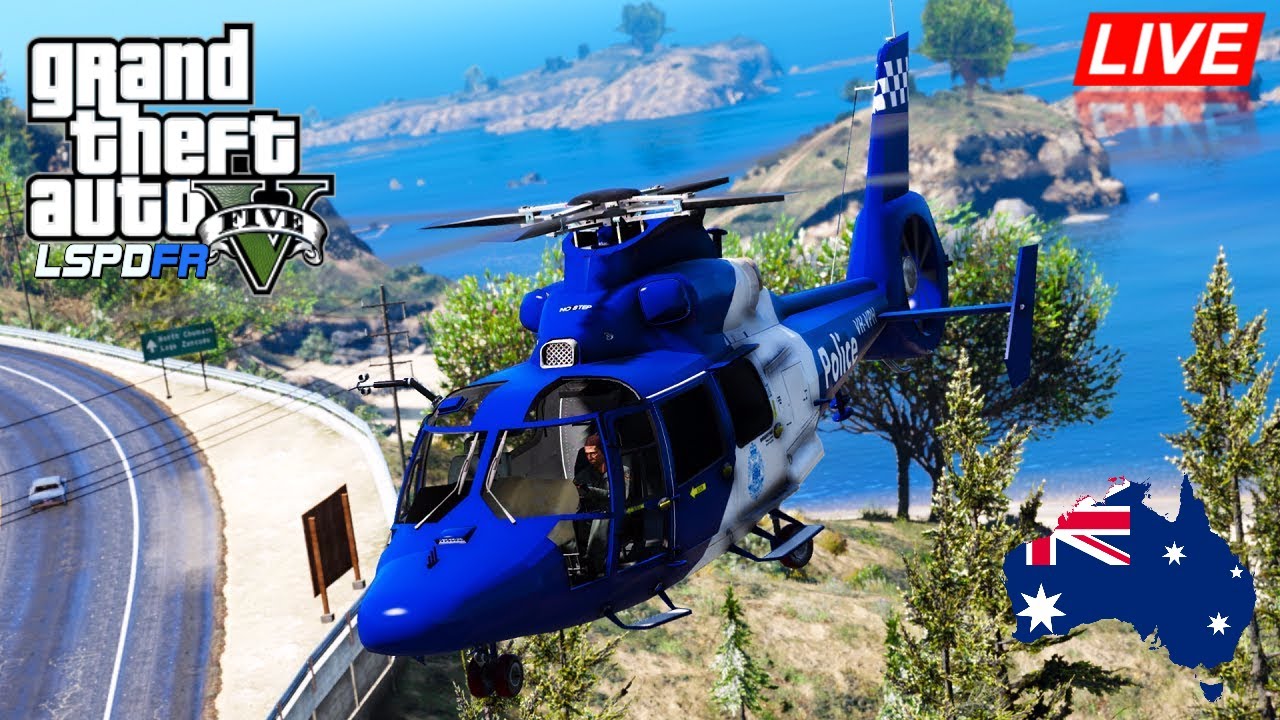 GTA 5 - LSPDFR Australia - VICPOL Helicopter Patrol! (Play GTA as a cop ...