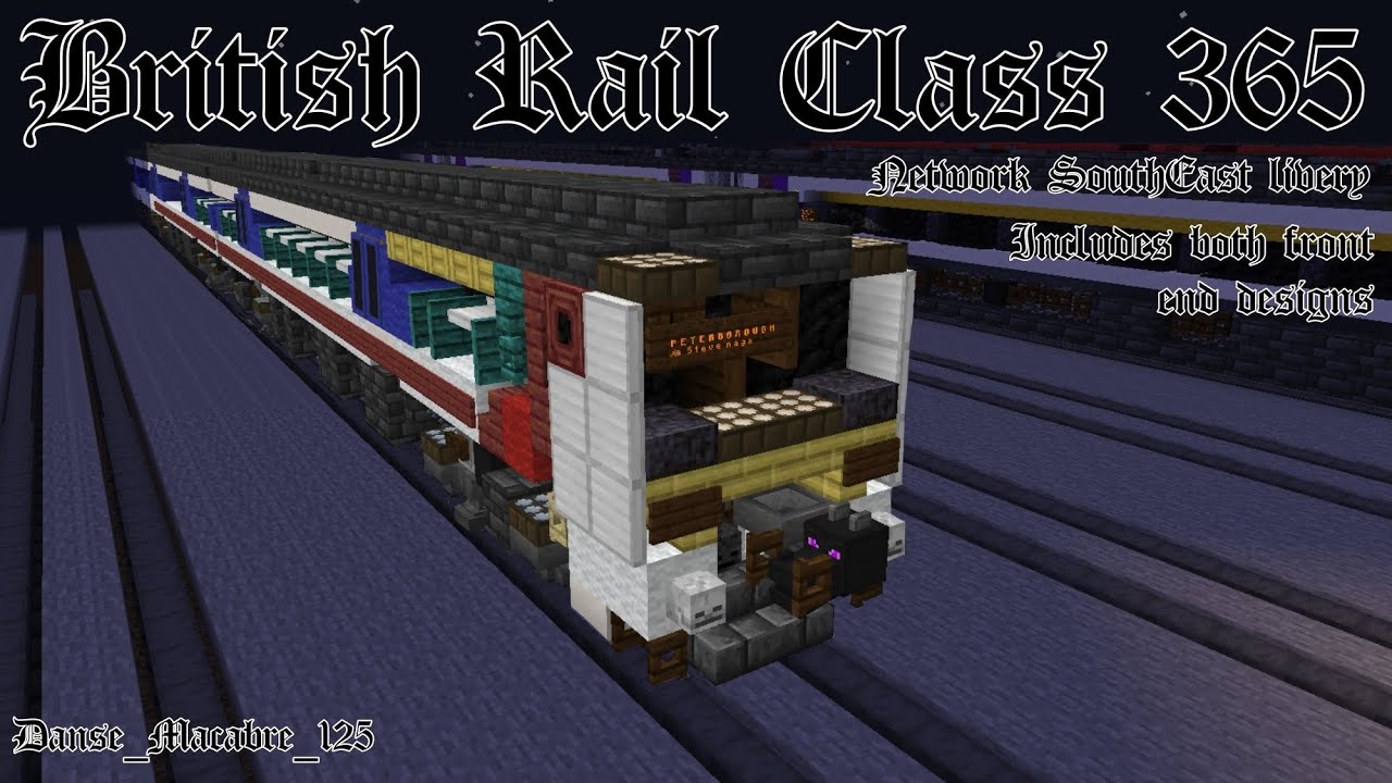 Minecraft Network SouthEast British Rail Class 365 Networker tutorial - YouTube