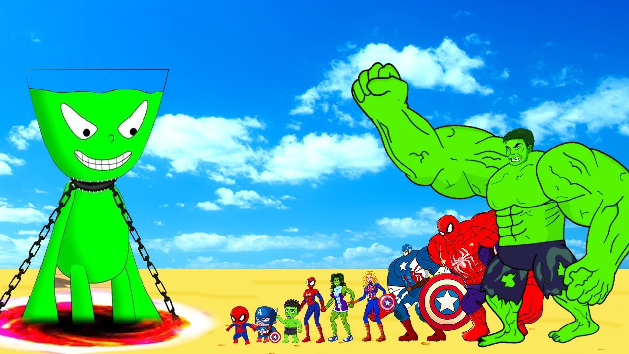 Team HULK Family & IRONMAN, BATMAN vs MONSTER RADIATION : Monsters ...