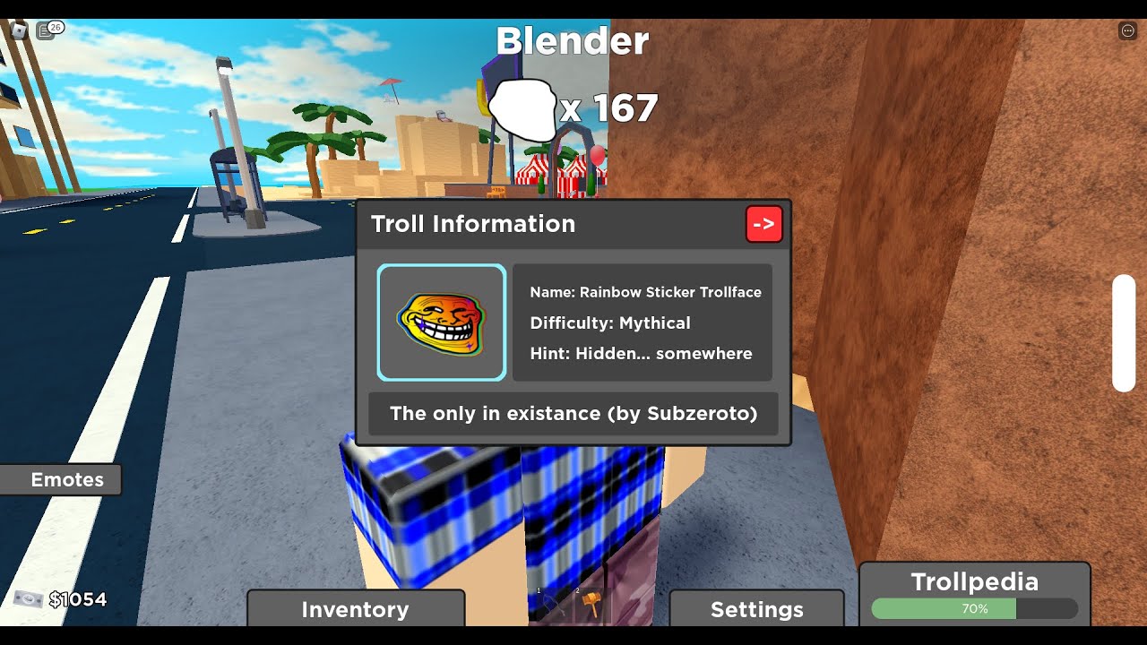 How to get Rainbow Sticker Trollface (Find The Trollfaces Rememed ...