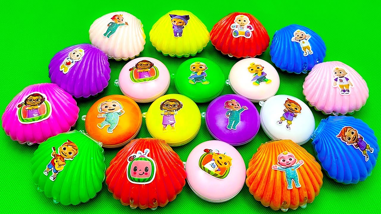 Looking For Cocomelon Slime With Seashells and Mixed Boxes - Satisfying ...