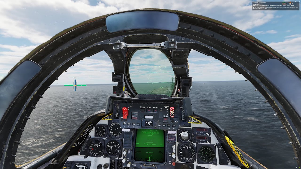 4k DCS F-14B Tomcat Shipboard Consistent Landing Pattern Circuits ...