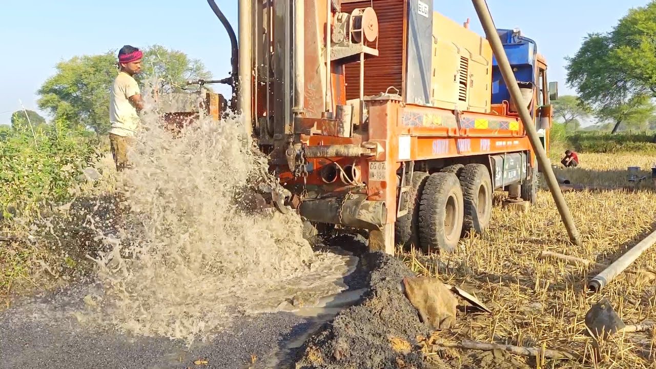 Borewell Drilling - 10 Hp Water journey 295 Feet Deep Borewell | New ...
