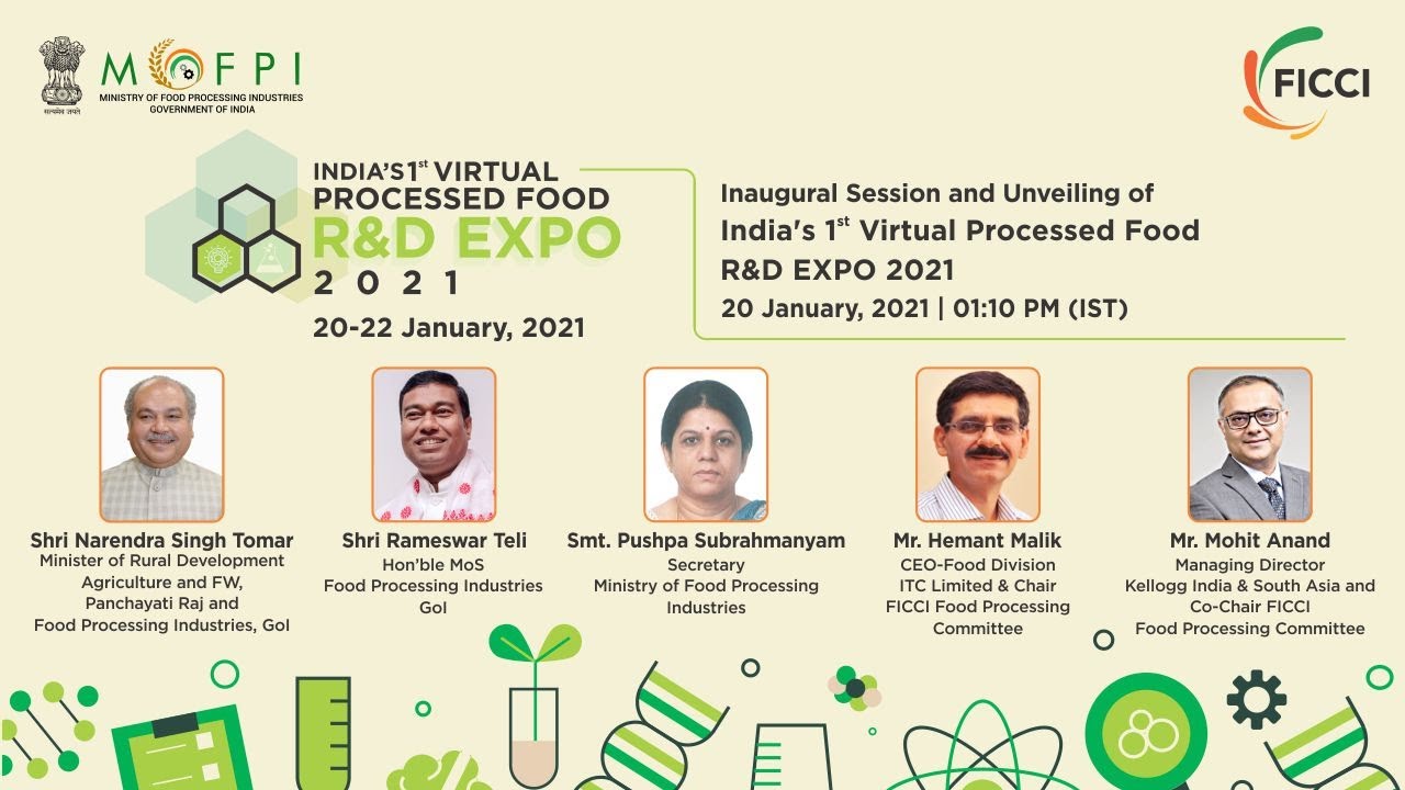 India's 1st Virtual Processed Food R&D EXPO 2021 - YouTube