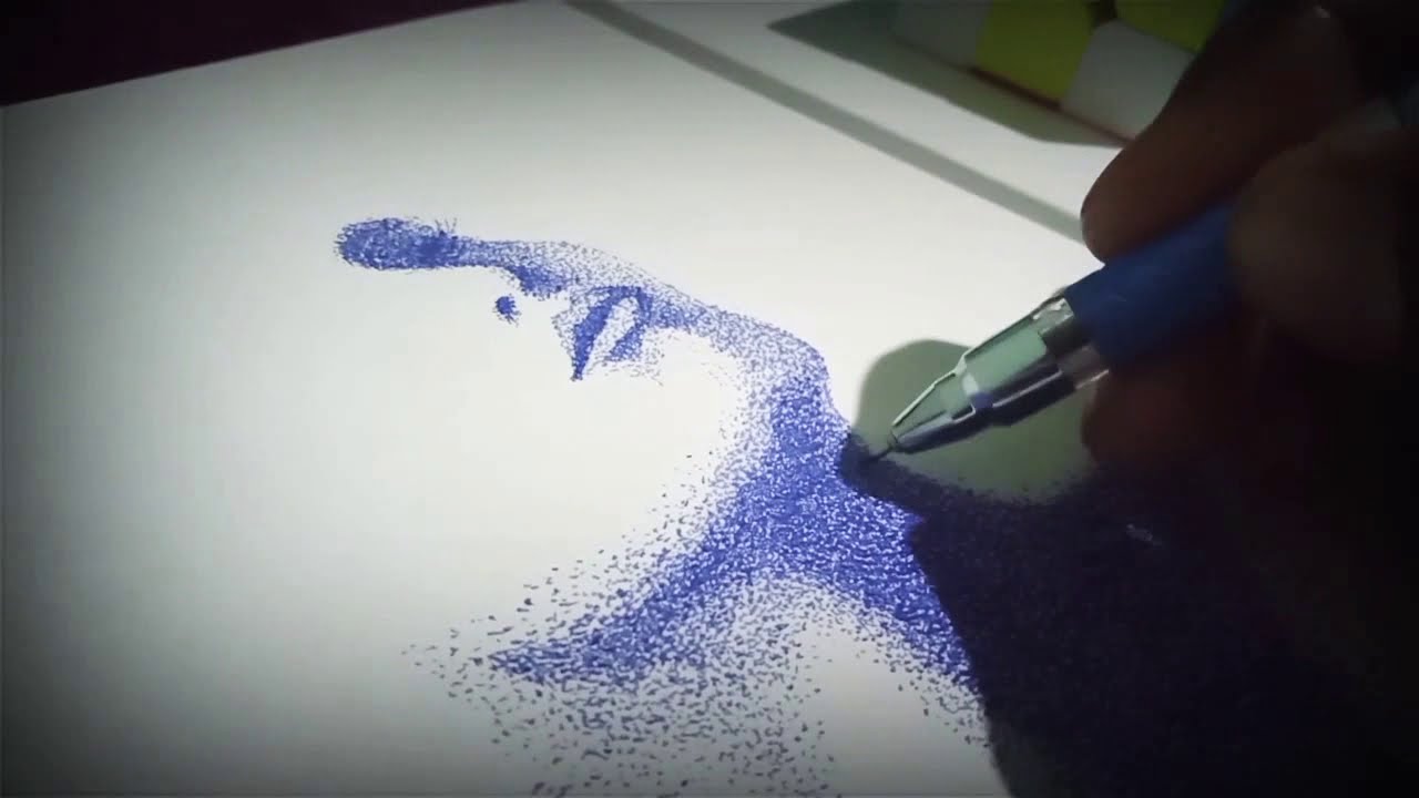 'Little Dots' with using Pen. The Type of Drawing #Artwork #Drawing # ...