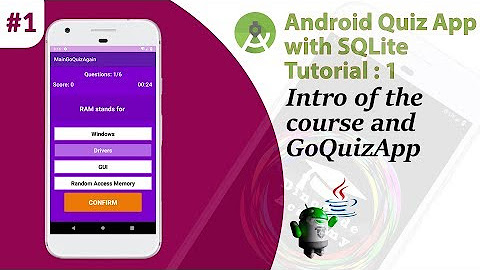 Multiple Choice Quiz App with SQLite Integration in Android Studio - YouTube