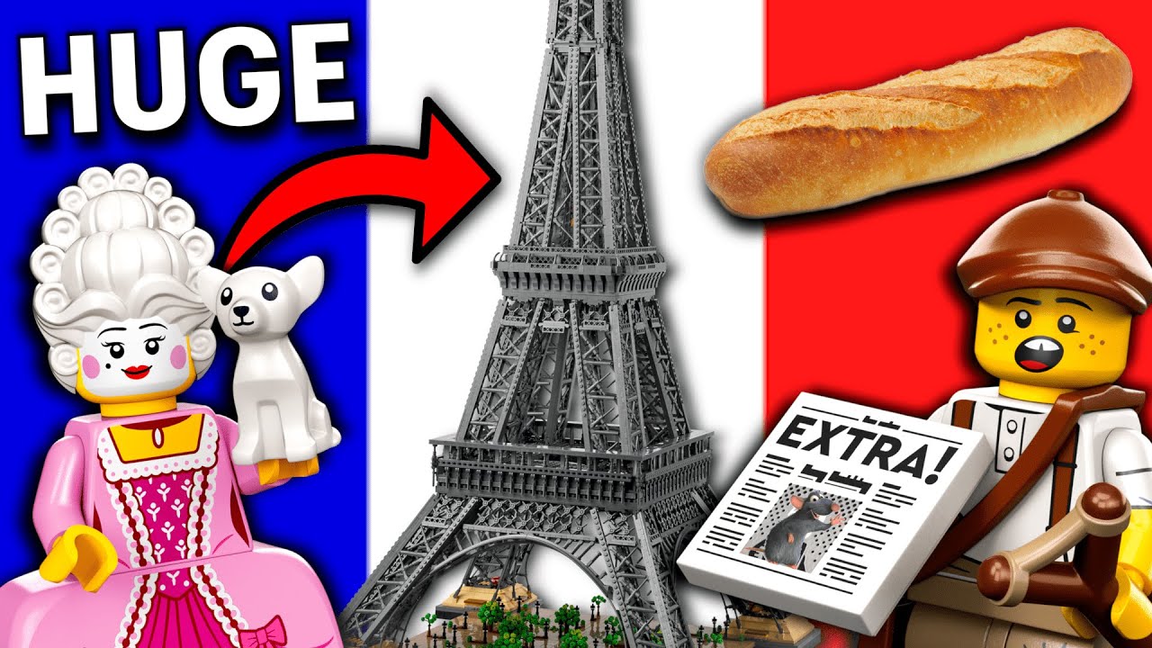 Building the LEGO Eiffel Tower! (while learning French) - YouTube