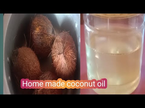 HOW TO MAKE COCONUT OIL/ /AT HOME PURE COCONUT OIL// - YouTube