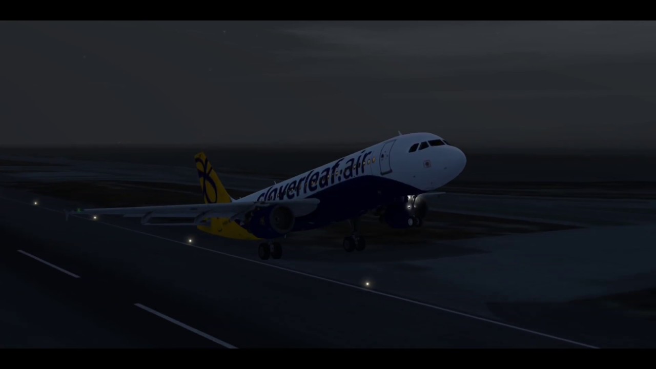 Airbus A320 night take off clips (android flight simulators) - YouTube