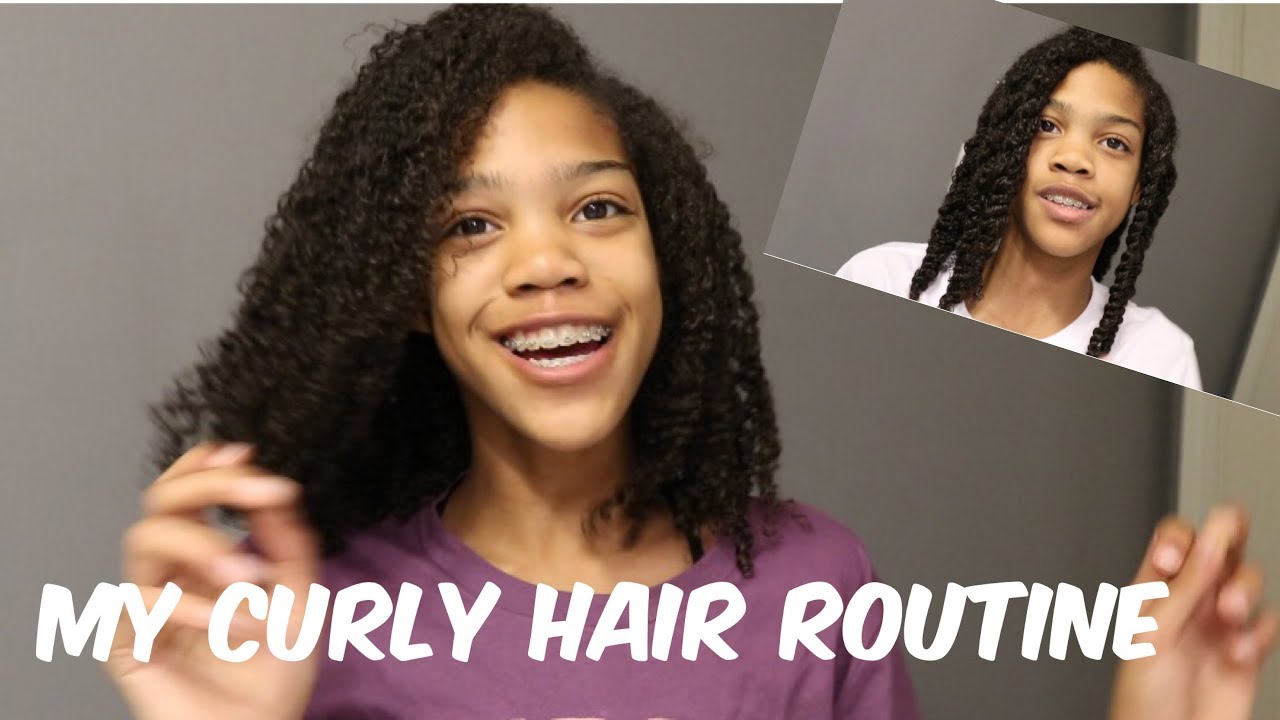 My Curly Hair Routine - YouTube