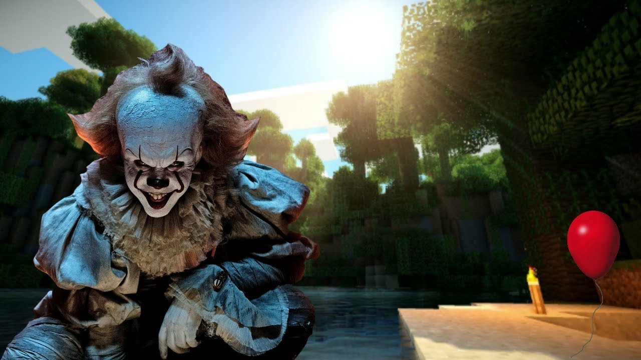 Pixel Art Pennywise from IT: Chapter 2 - Minecraft - YouTube