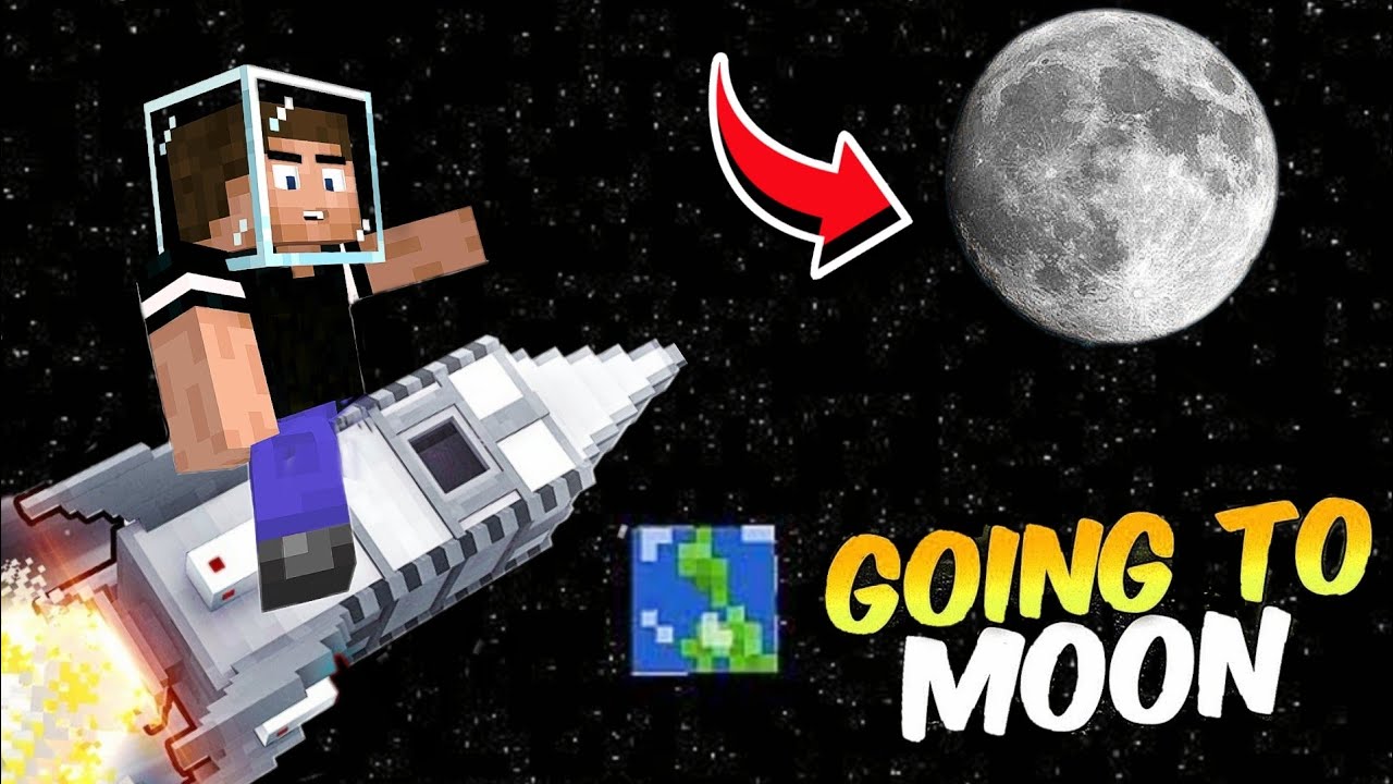Going to MOON in Minecraft🚀🚀 SPACE Travelling - YouTube