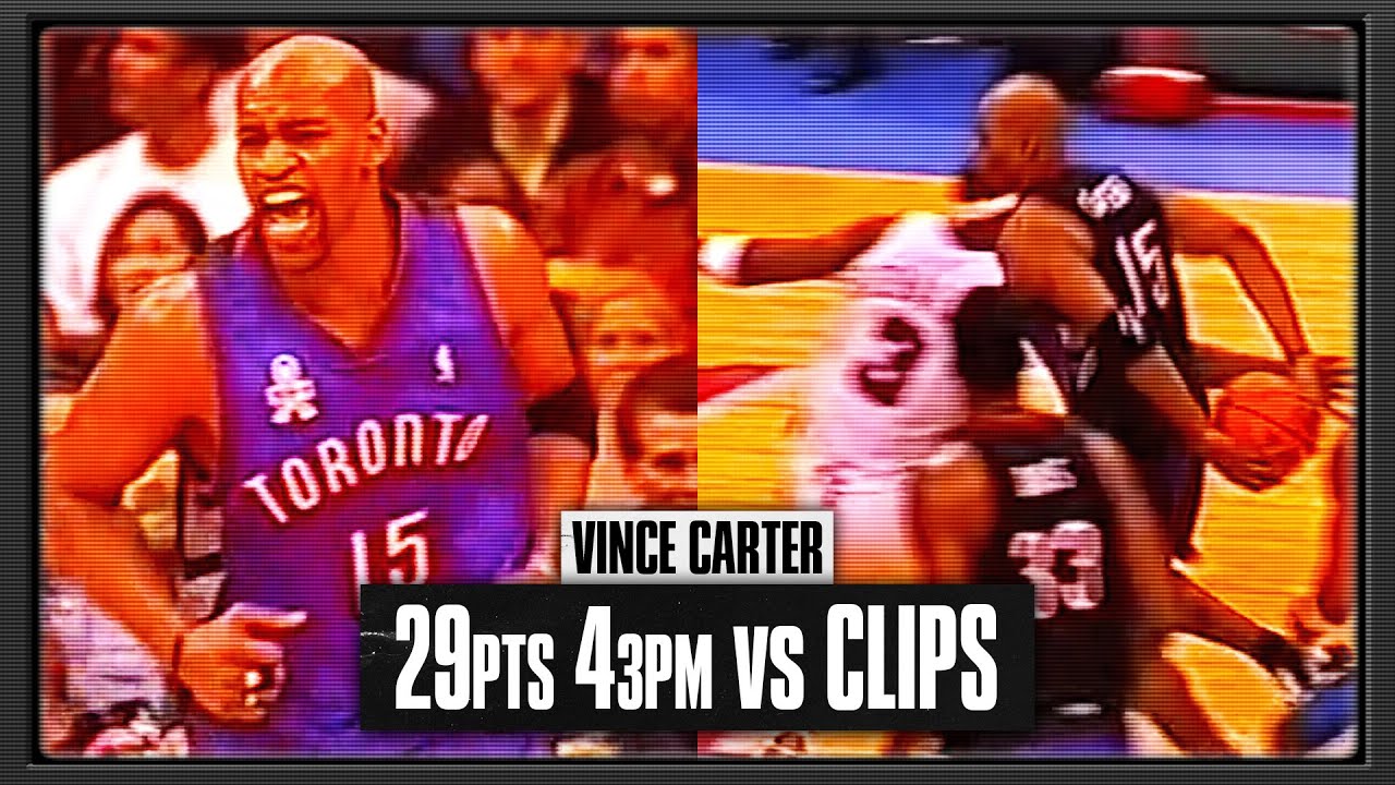 Vince Carter 29pts vs LA Clippers | November 16th 2001 - YouTube