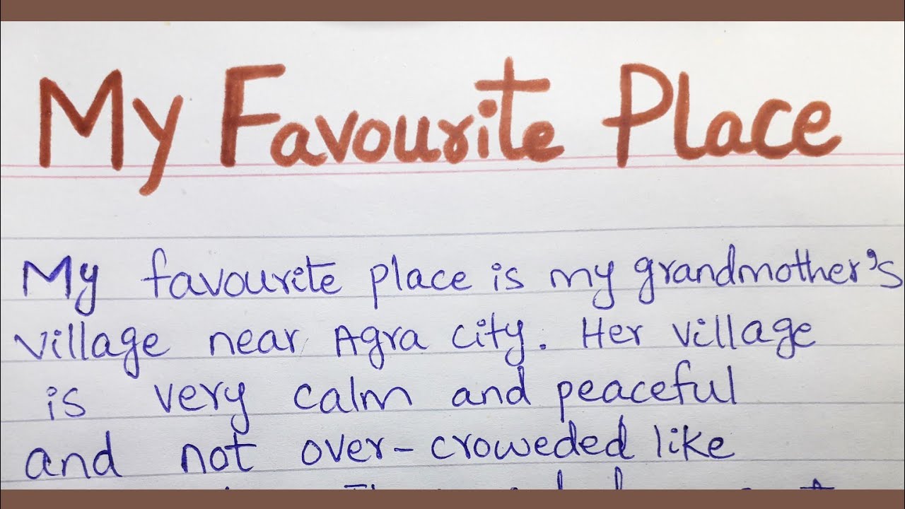 My favourite place essay| #myfavouriteplaceessayinenglish ...