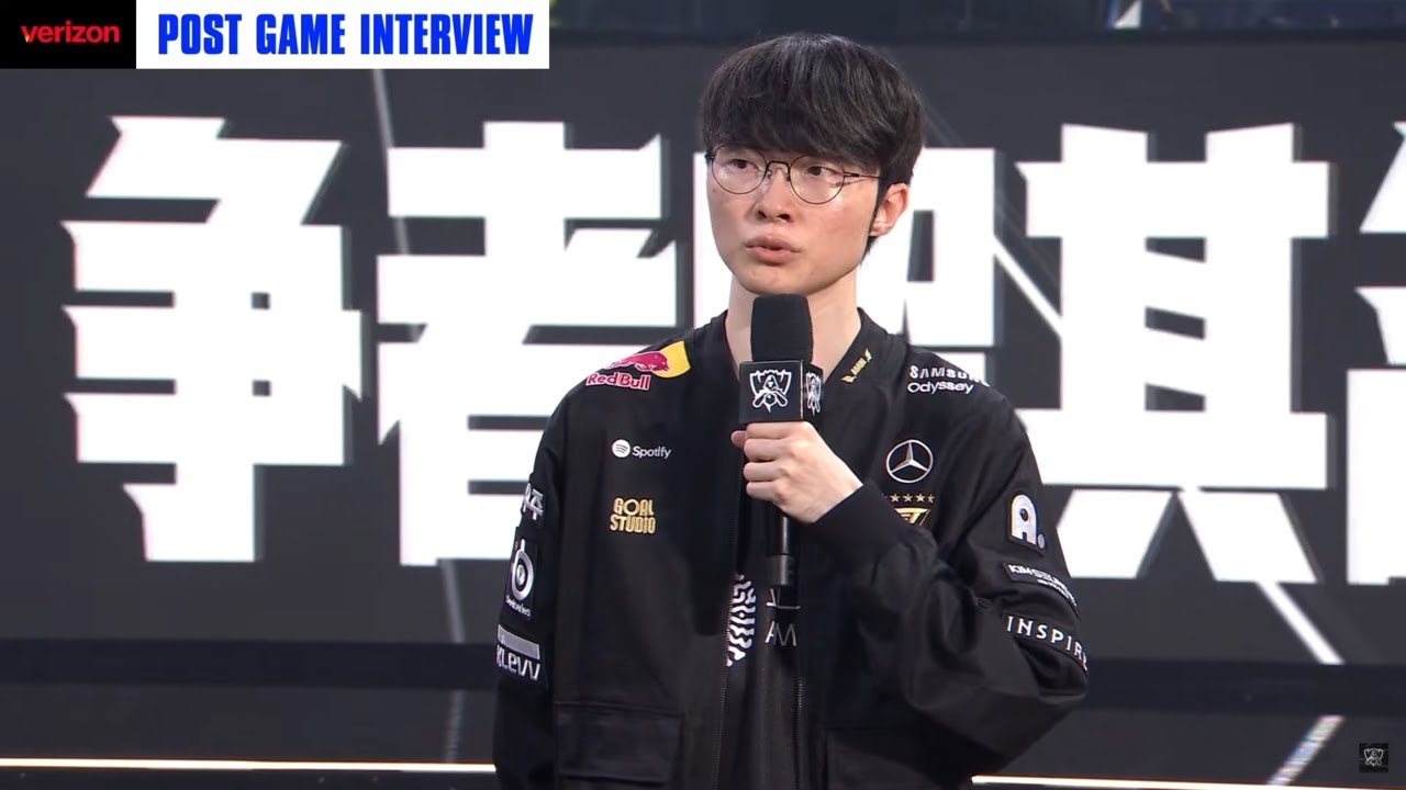 "Today I thought we might actually lose..." - T1 FAKER Post Game ...