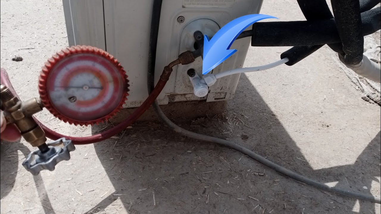 How to charge inverter ac with gas - YouTube