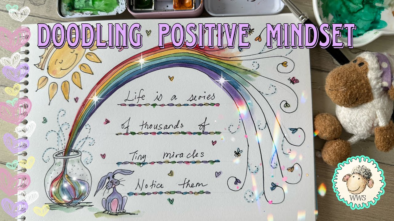 Doodling Positive Mindset | Simple & Fun Doodle #inkandwash #doodle ...
