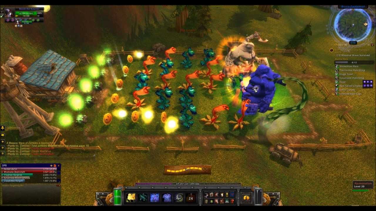 plants vs zombies in world of warcraft WOW - YouTube