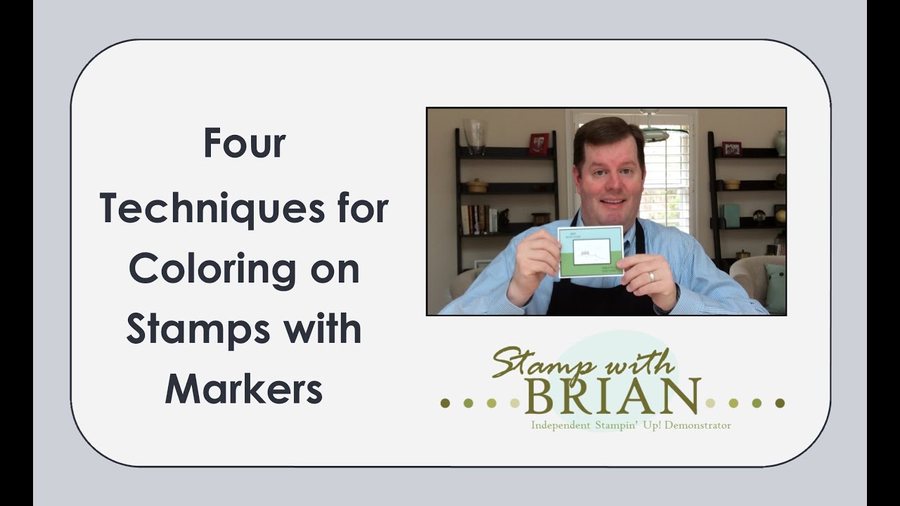 Four Techniques for Painting on Stamps with Markers - YouTube