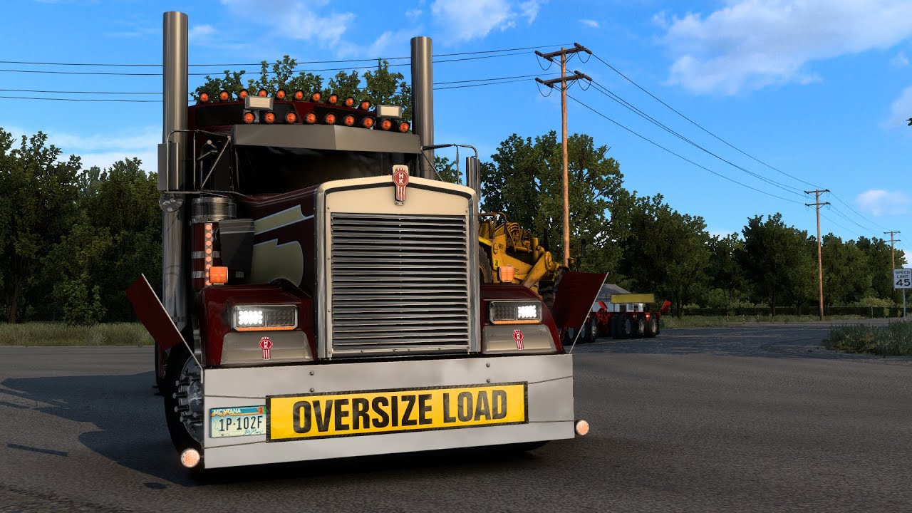1418 / ATS 1.48 / Kenworth W900 Highway Killer / OVERSIZE LOAD - YouTube