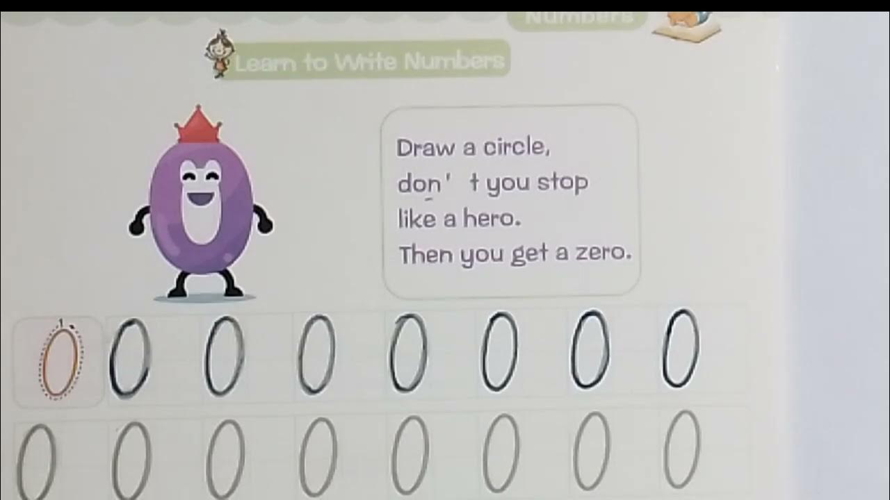 learn to write number 0.learn numbers 12345 - YouTube