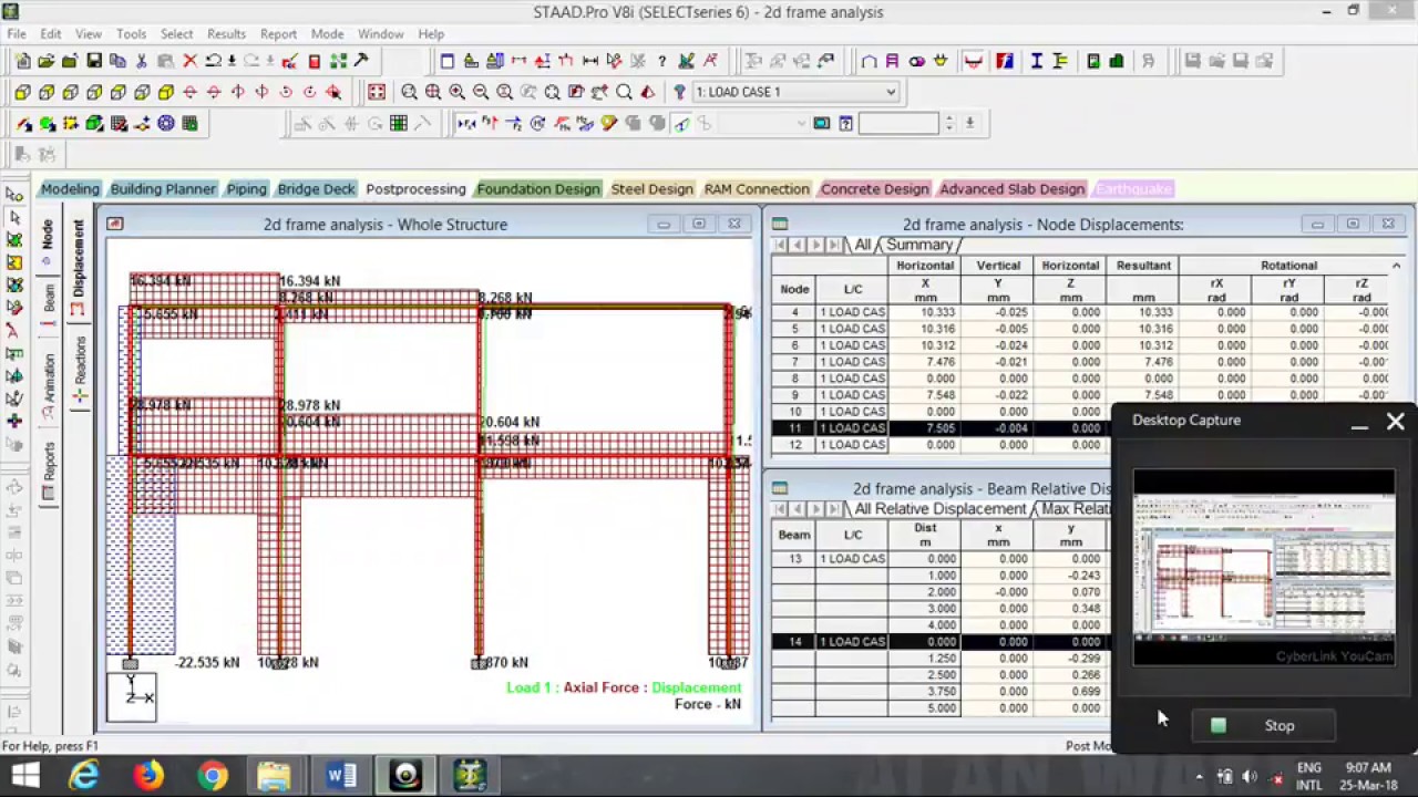 SOFTWARE APPLICATION LAB (PORTAL FRAME ANALYSIS 3) - YouTube