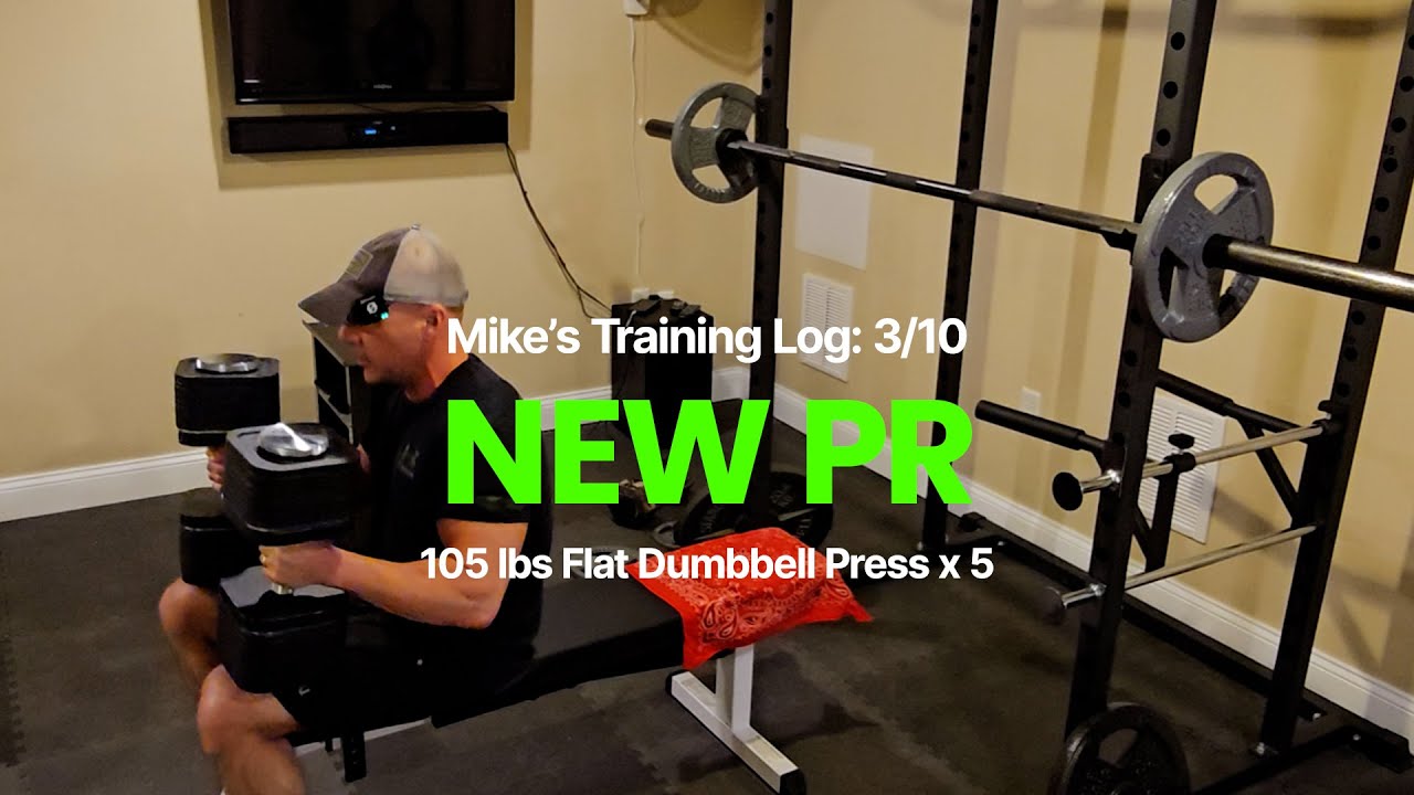New PR: 105lb Flat x5 with Ironmaster Adjustable Dumbbells - Hard Drop ...