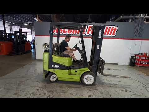 CLARK CGC20 4,000lb LP (Propane) #88FB - Forklift for Sale - YouTube