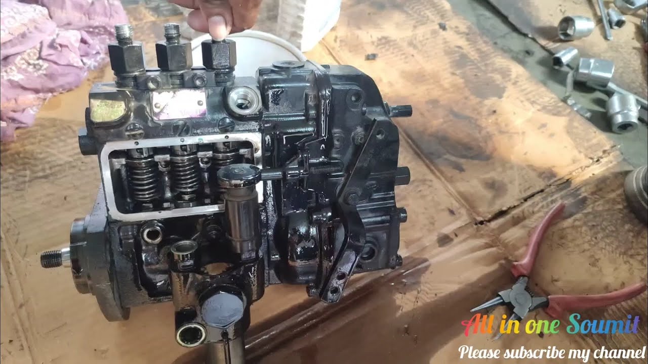 Disel Injection Pump with 3 Inline Cylinders and Stopper Orange Change ...