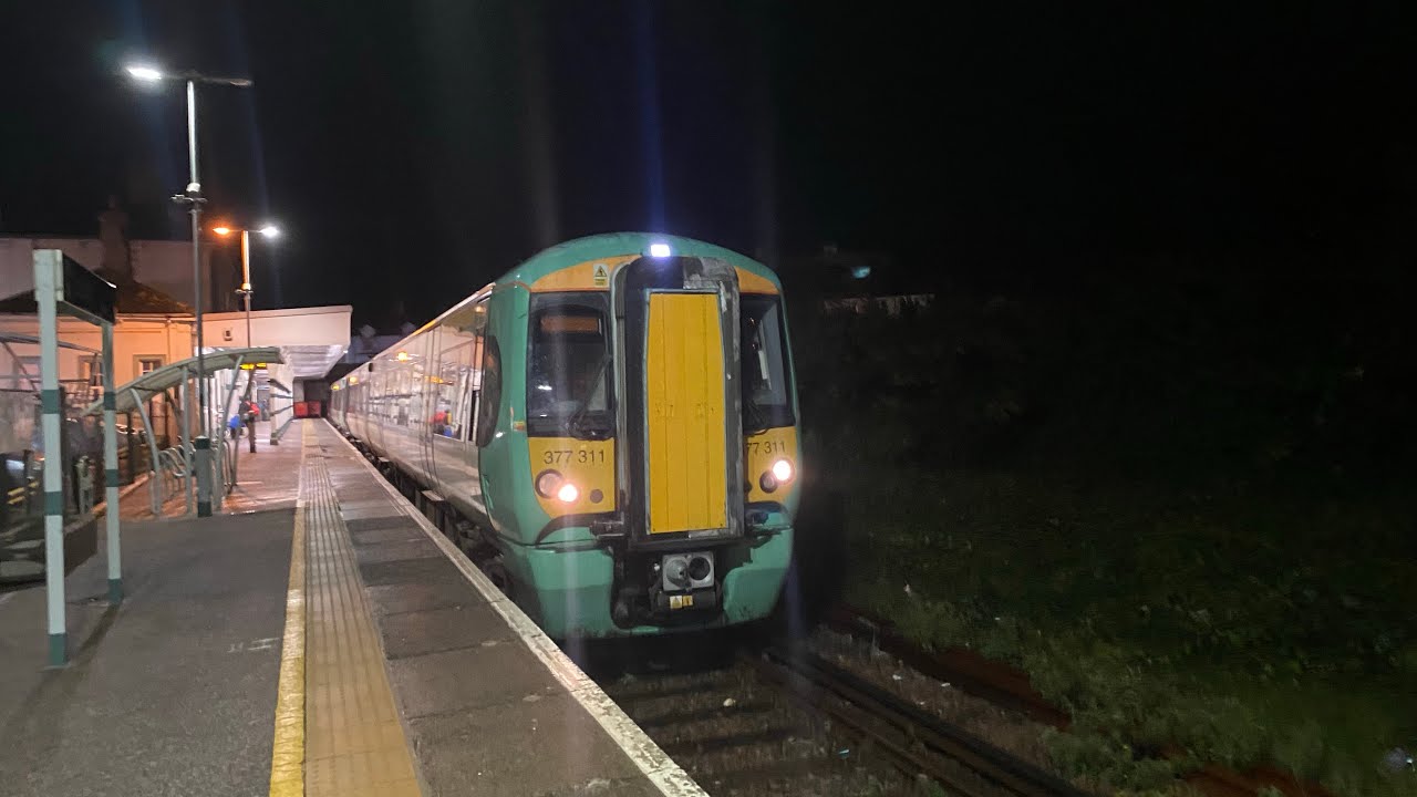 Class 377311 departs Seaford - YouTube