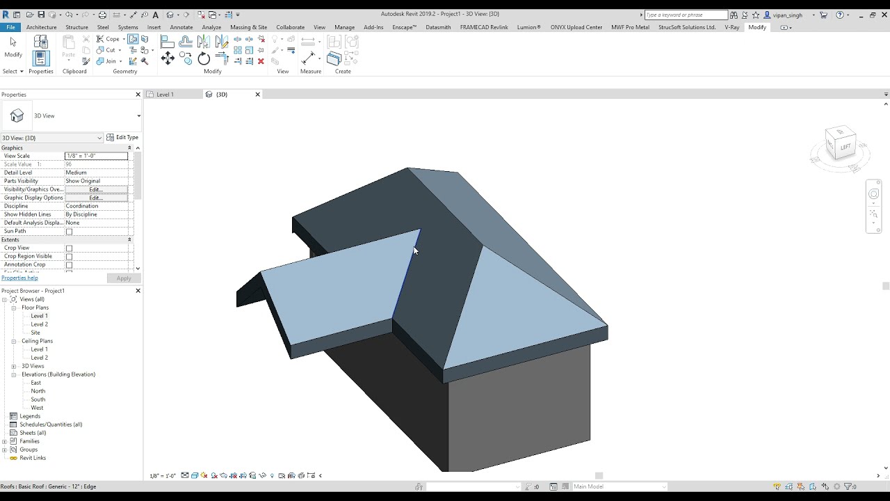 R-22 | How to Unjoin the Roofs | Revit Tutorial | Beginner - YouTube