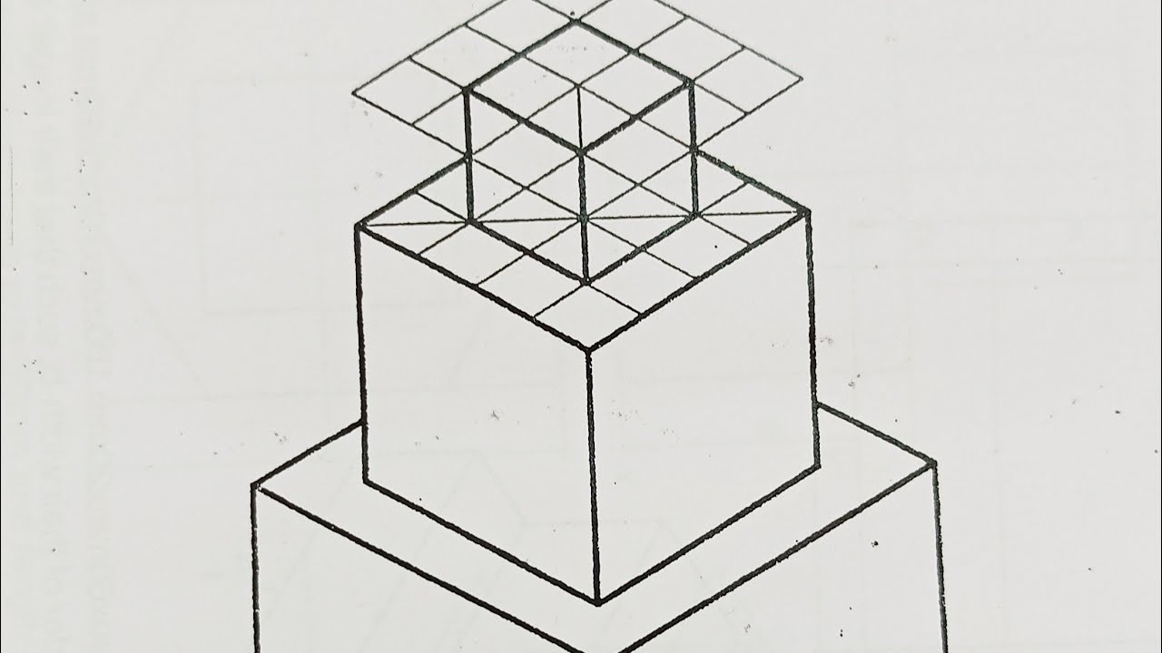 Three cubes in isometric projection in Solid edge software - YouTube