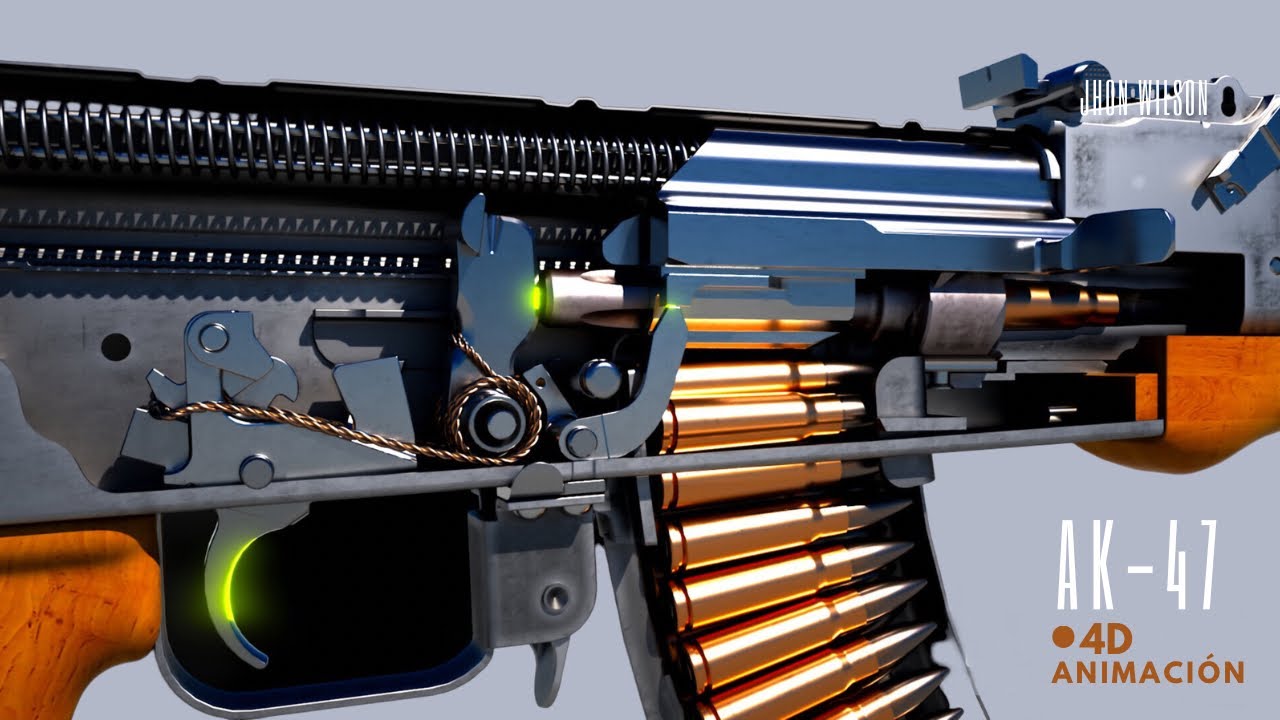 como FUNCIONA un AK 47 | EXPLICACIÓN detallada del MECANISMO de disparo del AK47 en ESPAÑOL ...