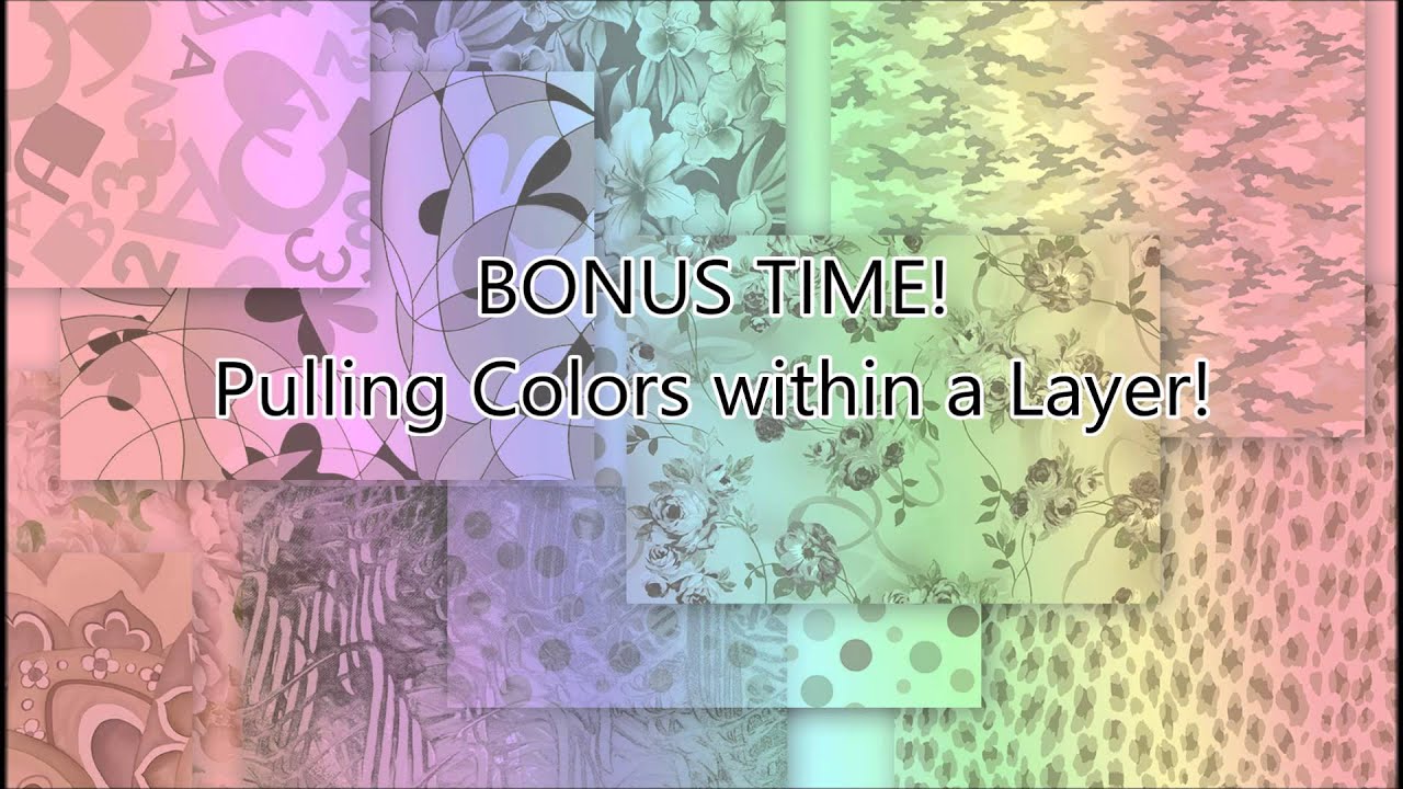 GIMP for Textile Design Part 5 Coloring Your Design - YouTube