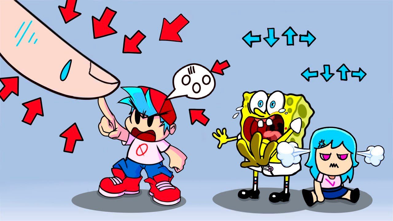 FNF Boyfriend vs Spongebob || Friday Night Animation || Бойфренд ...