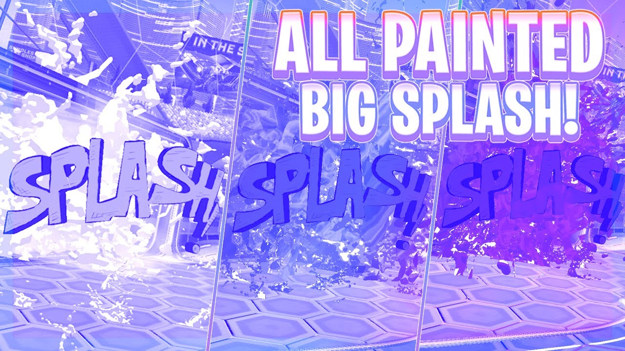 ALL *NEW* PAINTED BIG SPLASH GOAL EXPLOSION! (Rocket League Fan Rewards ...