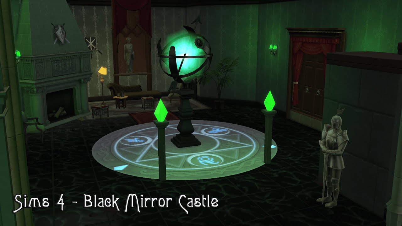 Sims 4 - Black Mirror Castle / Симс 4 - Замок Черное зеркало - YouTube