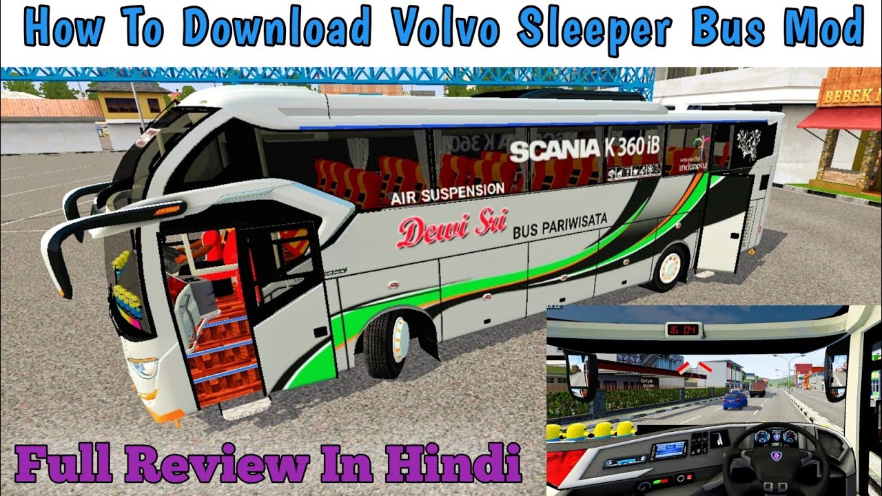 🔴 How To Download Volvo Sleeper Bus Mod | Bus Simulator Indonesia Truck ...