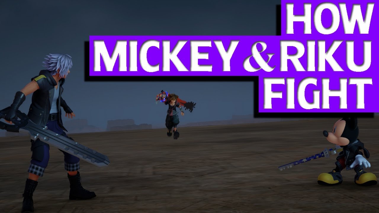 How Mickey and Riku fight as party members in kingdom hearts 3 - YouTube
