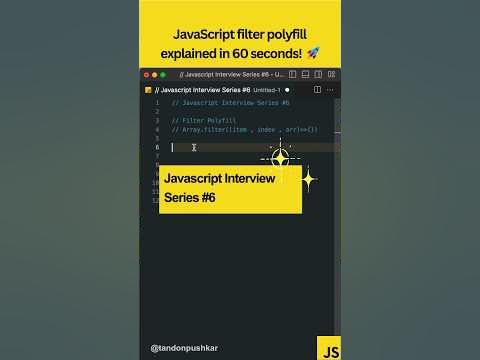 🤯 #6 JavaScript Filter Polyfill Challenge: Elevate Your Coding in 60 Sec 🚀 #frontend #interview ...