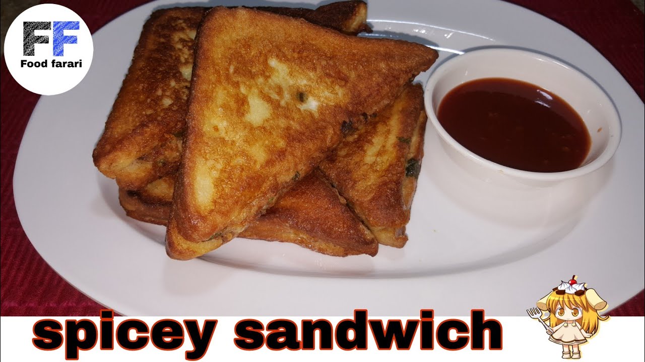 chikhen cheez sandwich/veg sandwich/spicey recipe/quick nd easy recipe ...